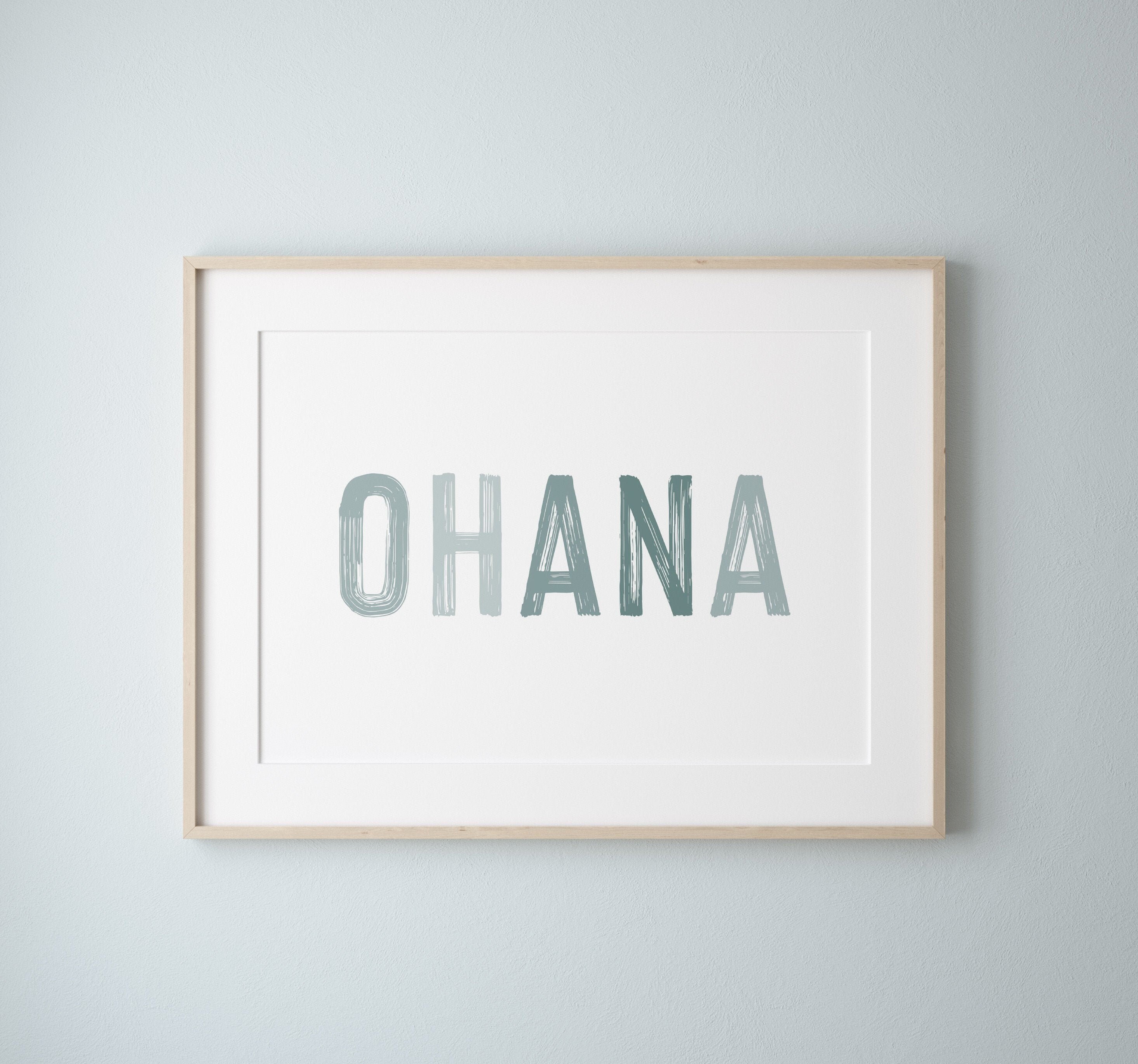 DIGITAL DOWNLOAD Ohana Sign Ohana Means Family Coastal - Etsy