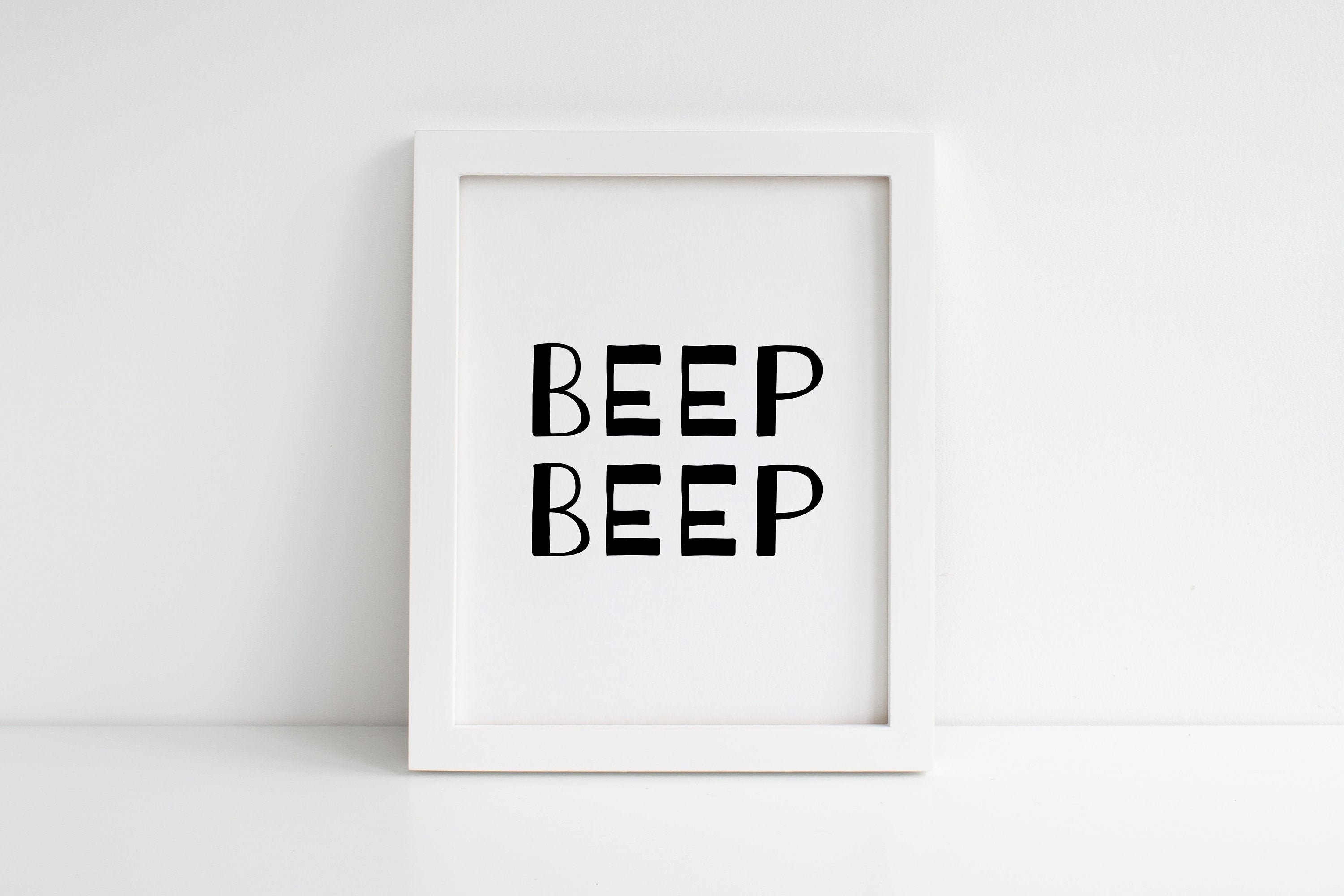 DIGITAL DOWNLOAD Beep Beep Car Theme Kids Room Decor - Etsy