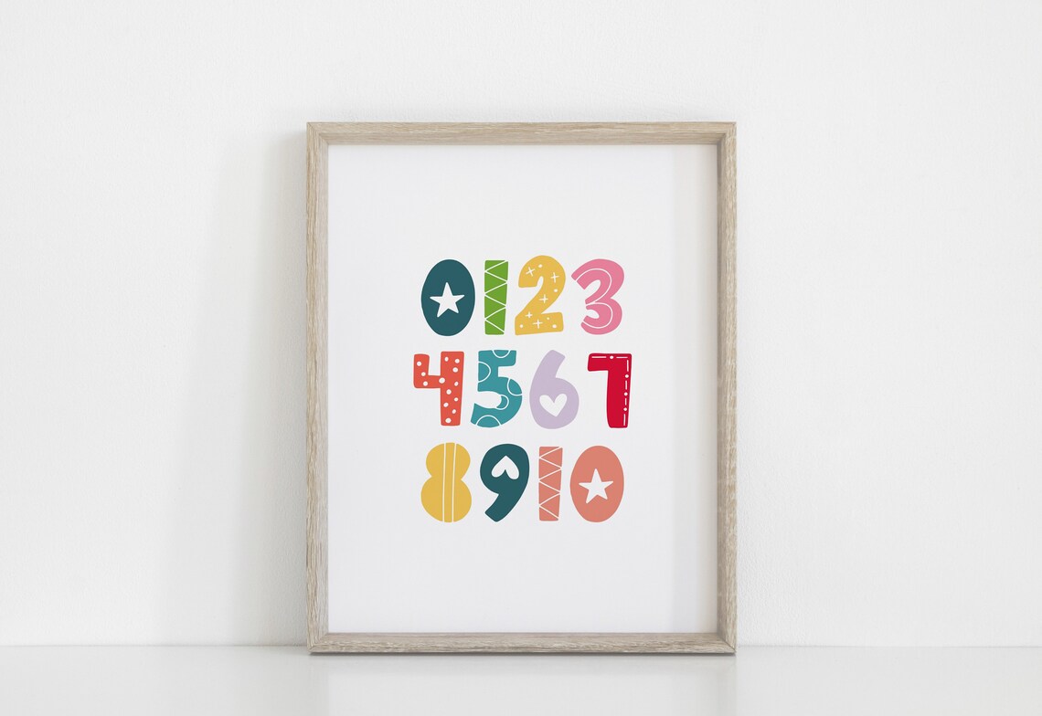 DIGITAL DOWNLOAD Alphabet Poster Printable Kids Room Wall - Etsy