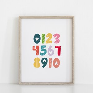 DIGITAL DOWNLOAD Alphabet Poster Printable Kids Room Wall Art Nursery ...