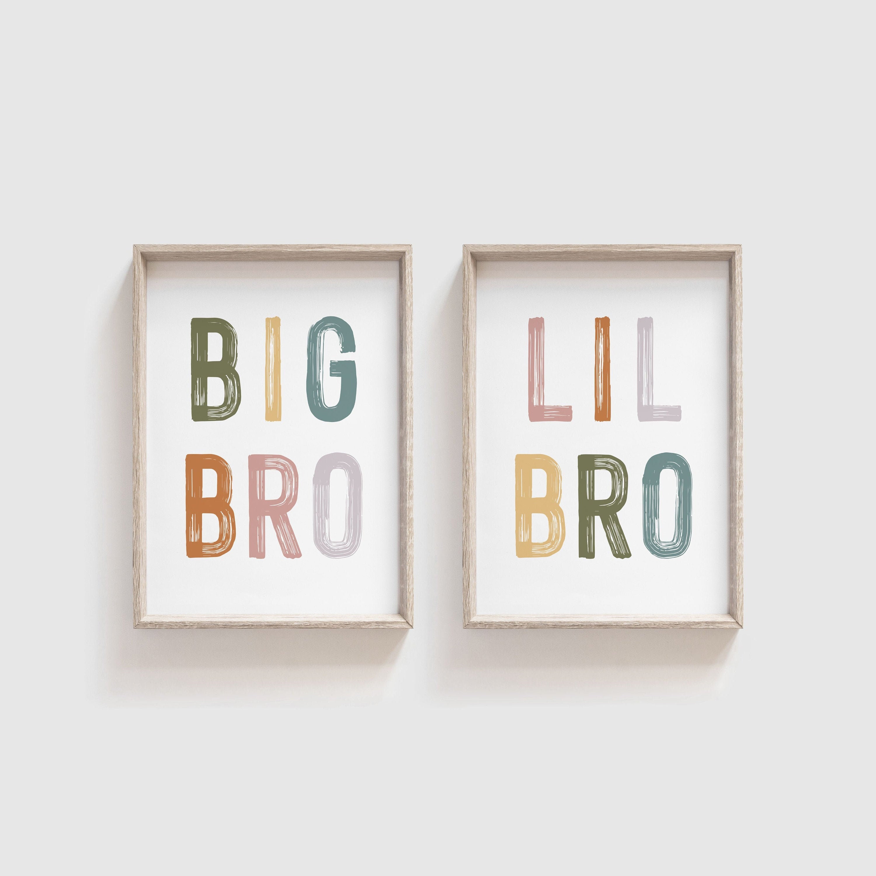 DIGITAL DOWNLOAD Big Bro Lil Bro Sign Brothers Sign Boys | Etsy