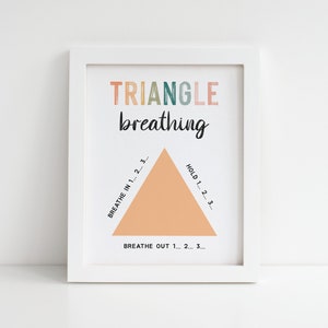 DIGITAL DOWNLOAD Calming Corner Posters Breathing Techniques Classroom ...