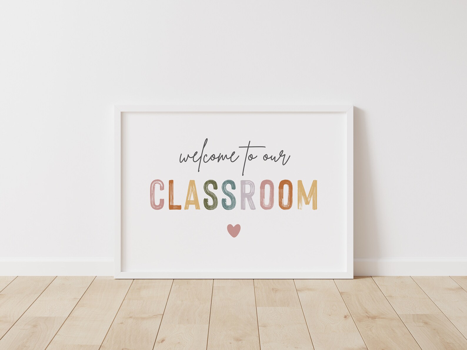 DIGITAL DOWNLOAD Classroom Decor Boho Rainbow Neutral - Etsy