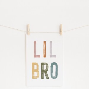 DIGITAL DOWNLOAD Big Bro Lil Bro Sign Brothers Sign Boys Room Decor Set ...