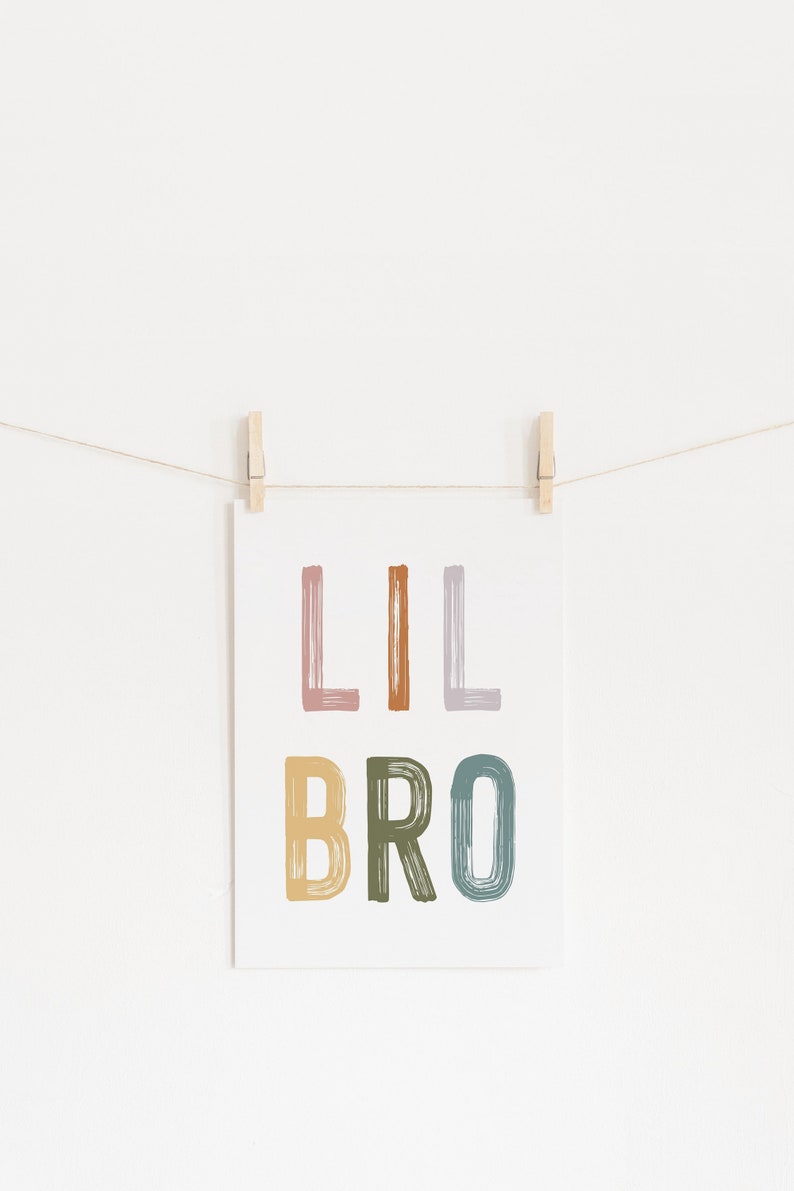 DIGITAL DOWNLOAD Big Bro Lil Bro Sign Brothers Sign Boys - Etsy