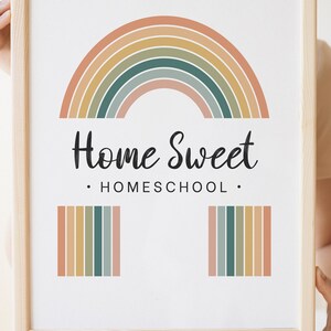 DIGITAL DOWNLOAD • Home Sweet Homeschool Sign • Homeschool Printable ...