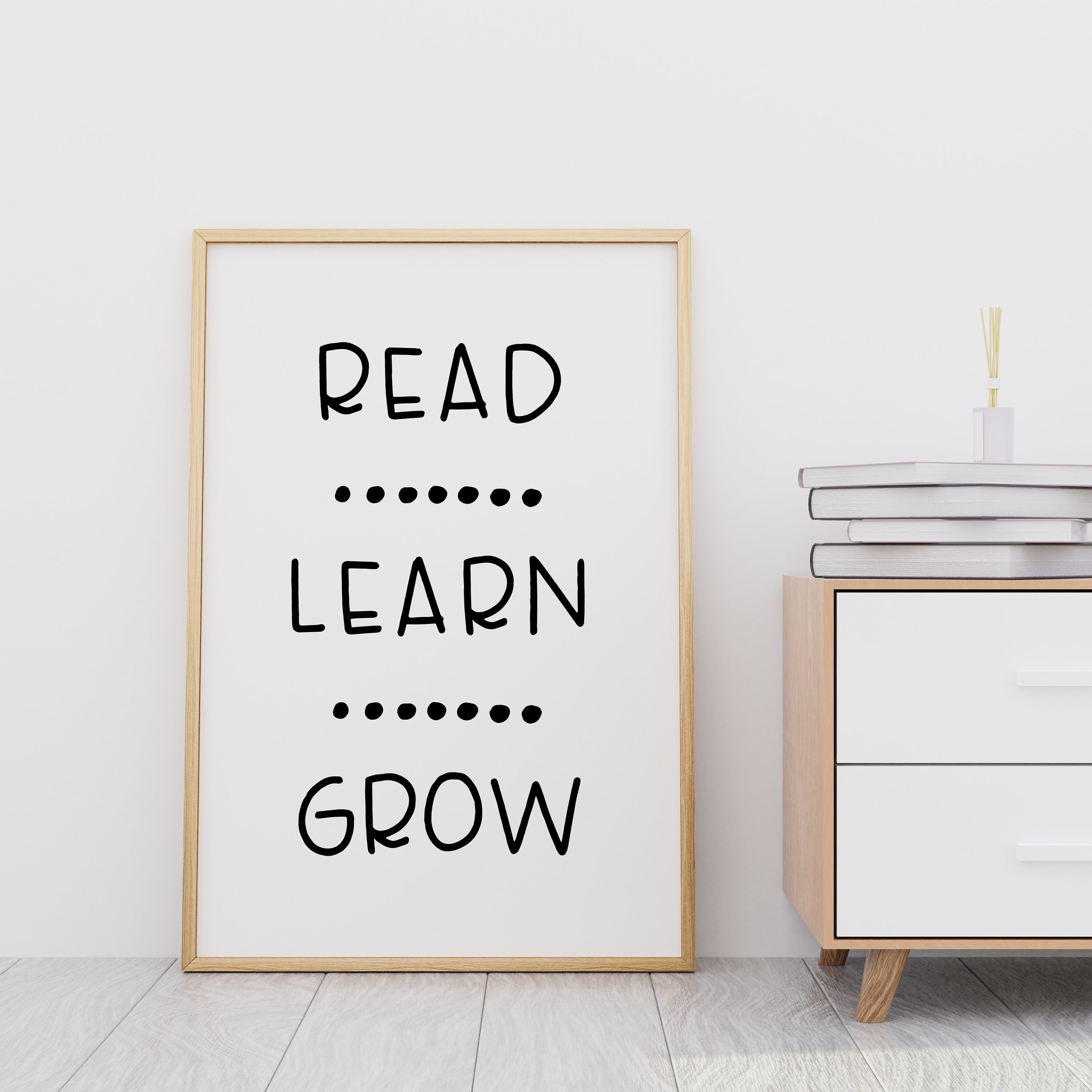 DIGITAL DOWNLOAD Reading Nook Decor Black and White Prints | Etsy