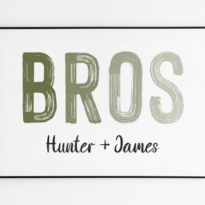 DIGITAL DOWNLOAD • Brothers Room Decor • Custom Nursery Name Sign Boy ...