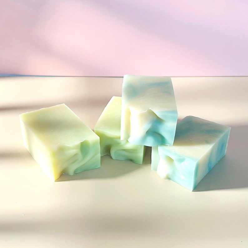 Unlabeled Handmade Soap Party Favors: Vegan, Scended, in Various Colors ...