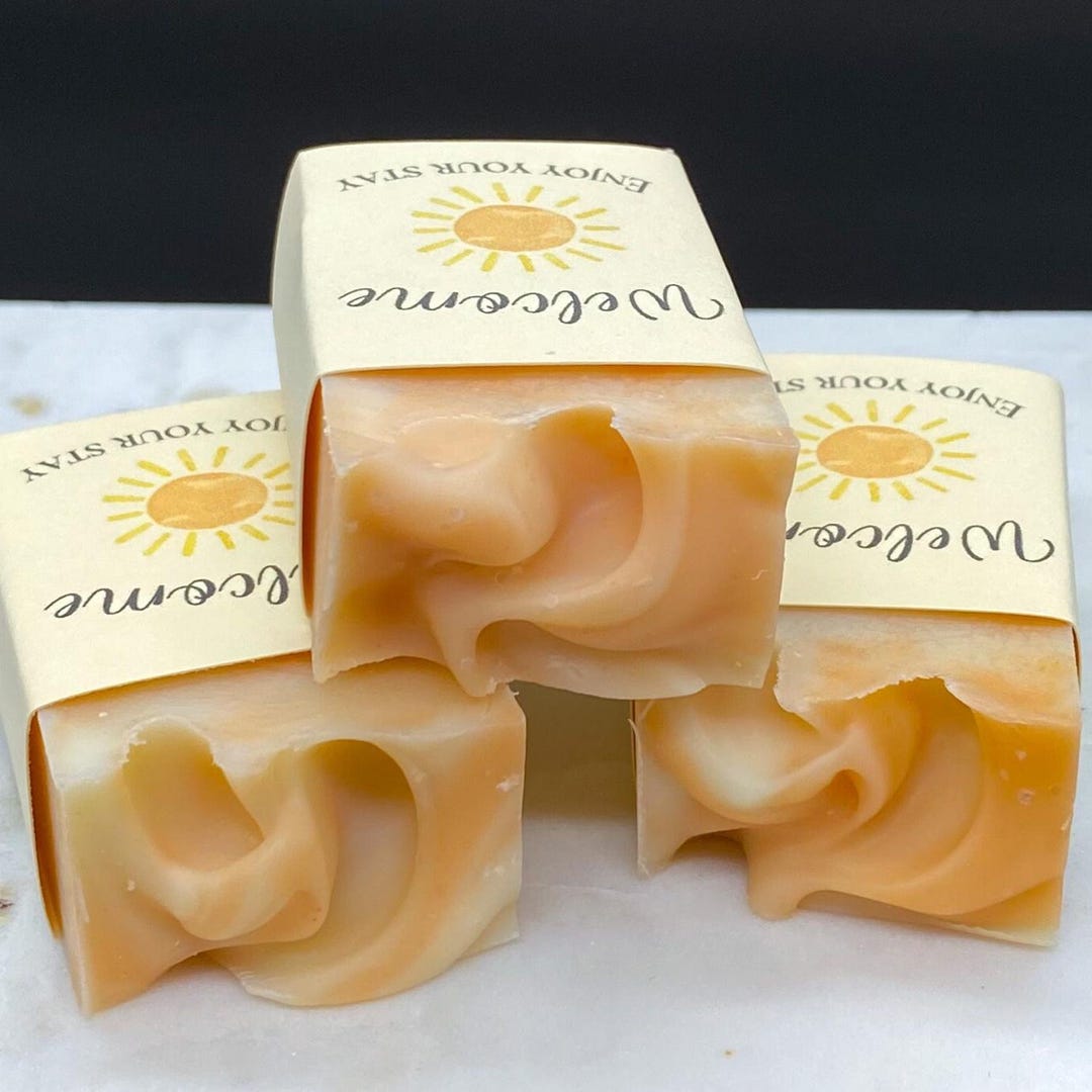 Handmade Hotel Amenity Soap: Vegan, Personalized Guest Soap, 2 Oz - Etsy