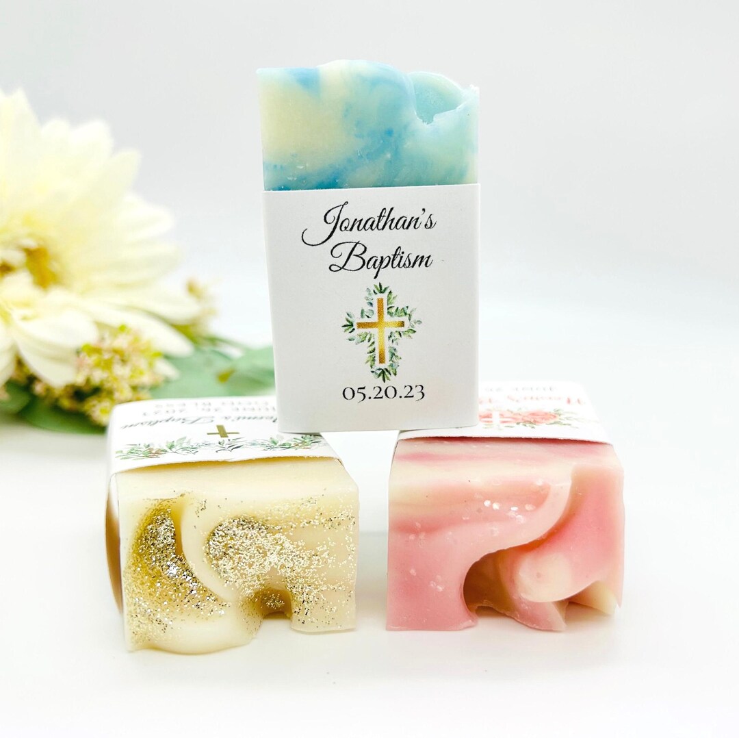 Baptism Party Favors / Christening / First Communion – Handmade 2 Oz ...