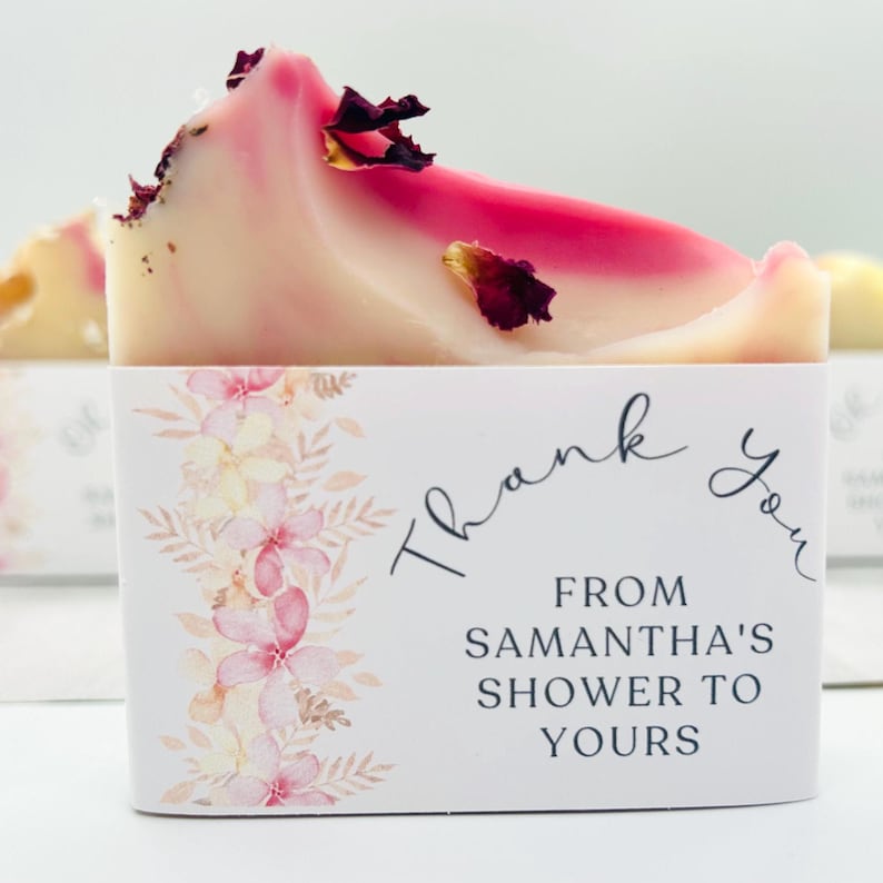 Handmade Full Size Soap Party Favors: Bridal, Baby Shower, Wedding ...