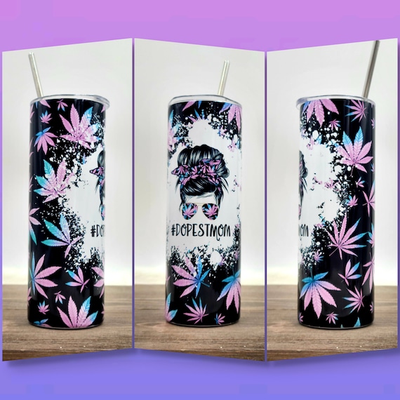Dopest Mom Tumbler 20oz Skinny Tumbler Stainless Steel | Etsy