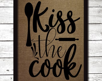 Kiss the Cook - Etsy