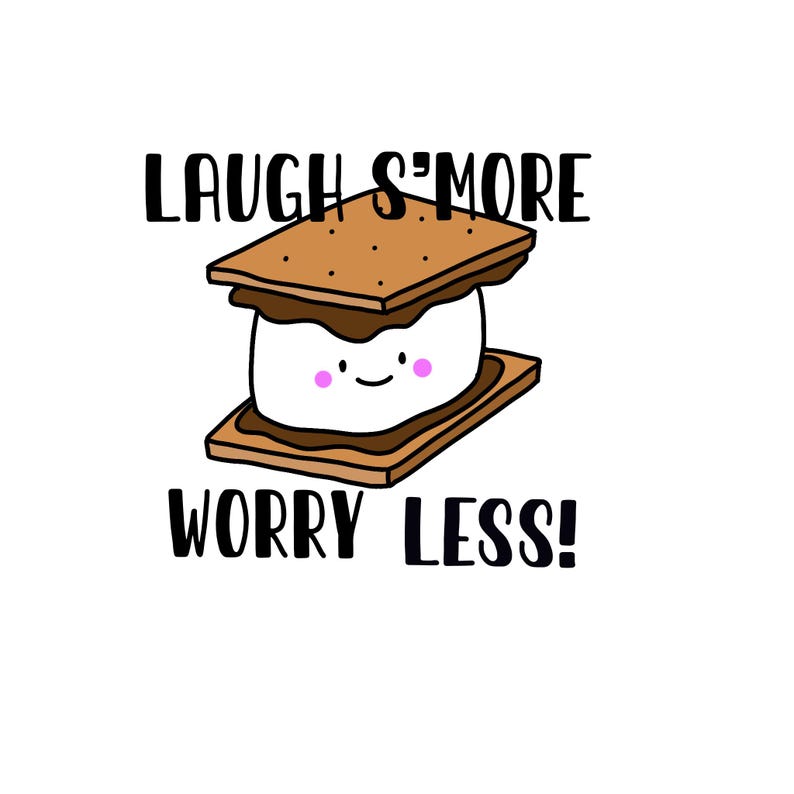 S'mores Sticker in Vinyl With Marshmallow and Chocolate for Camping ...
