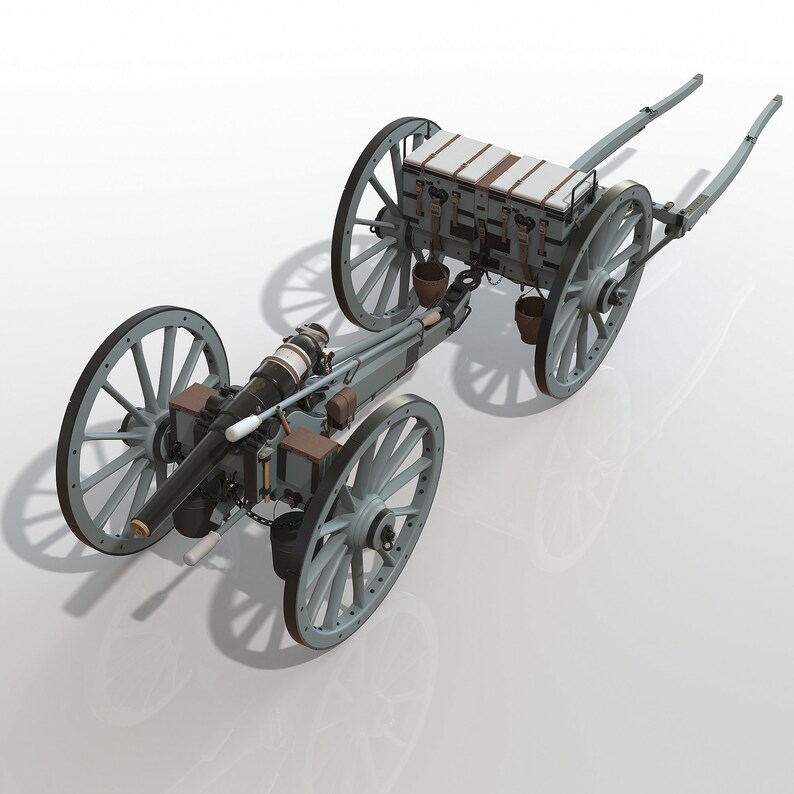 3D MODEL Limbered-up British Armstrong RBL 9-pr 6 Cwt Gun - Etsy Australia