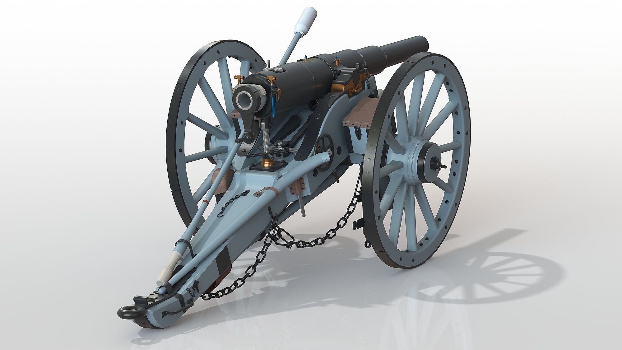 3D MODELO Armstrong británico RBL 20-pounder 16 cwt Gun on | Etsy