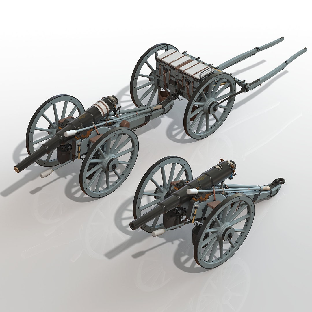 3D MODEL COMBO British Armstrong RBL 20-pounder 16 Cwt Gun - Etsy
