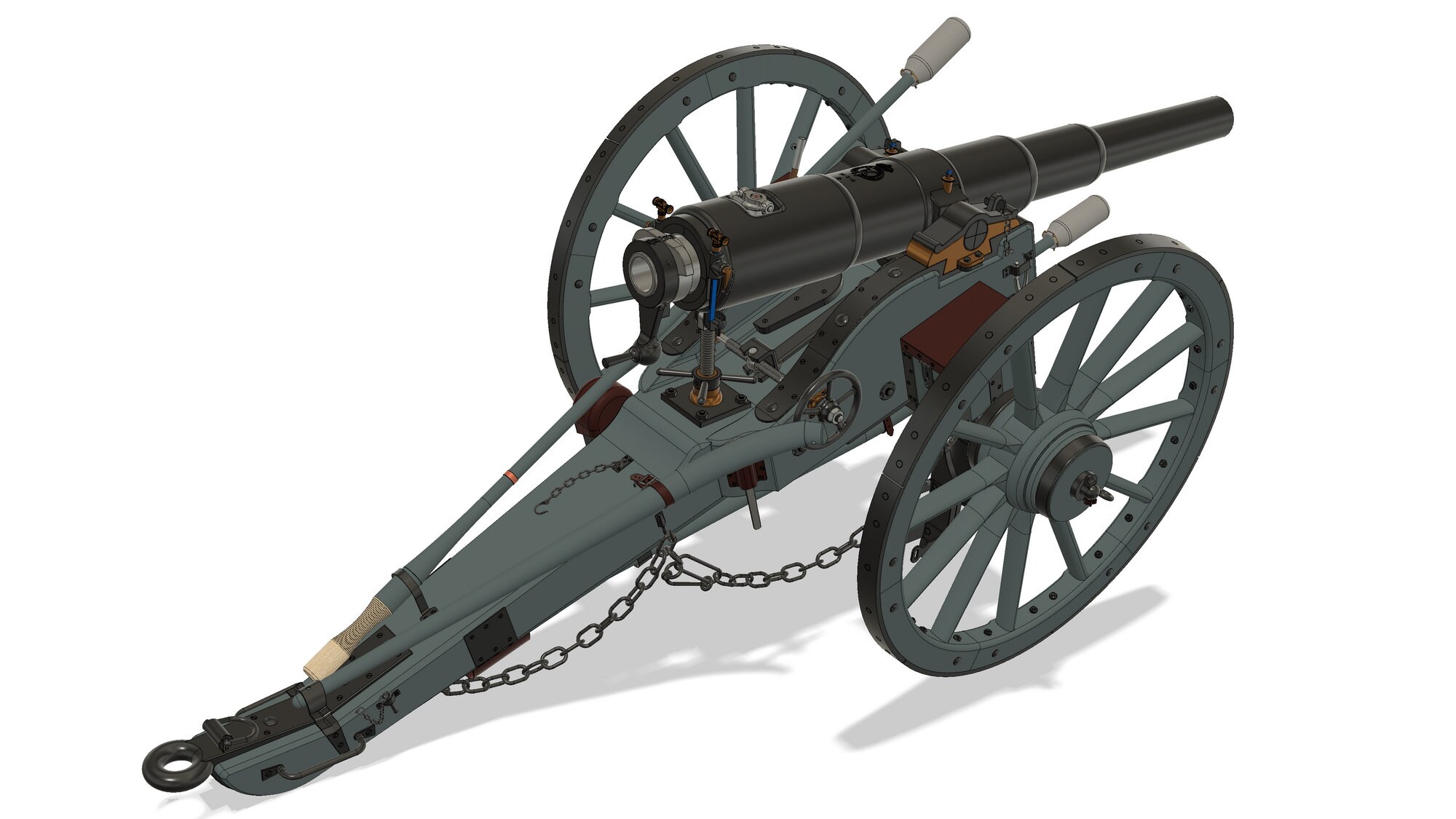 3D MODEL COMBO British Armstrong RBL 20-pounder 16 Cwt Gun - Etsy