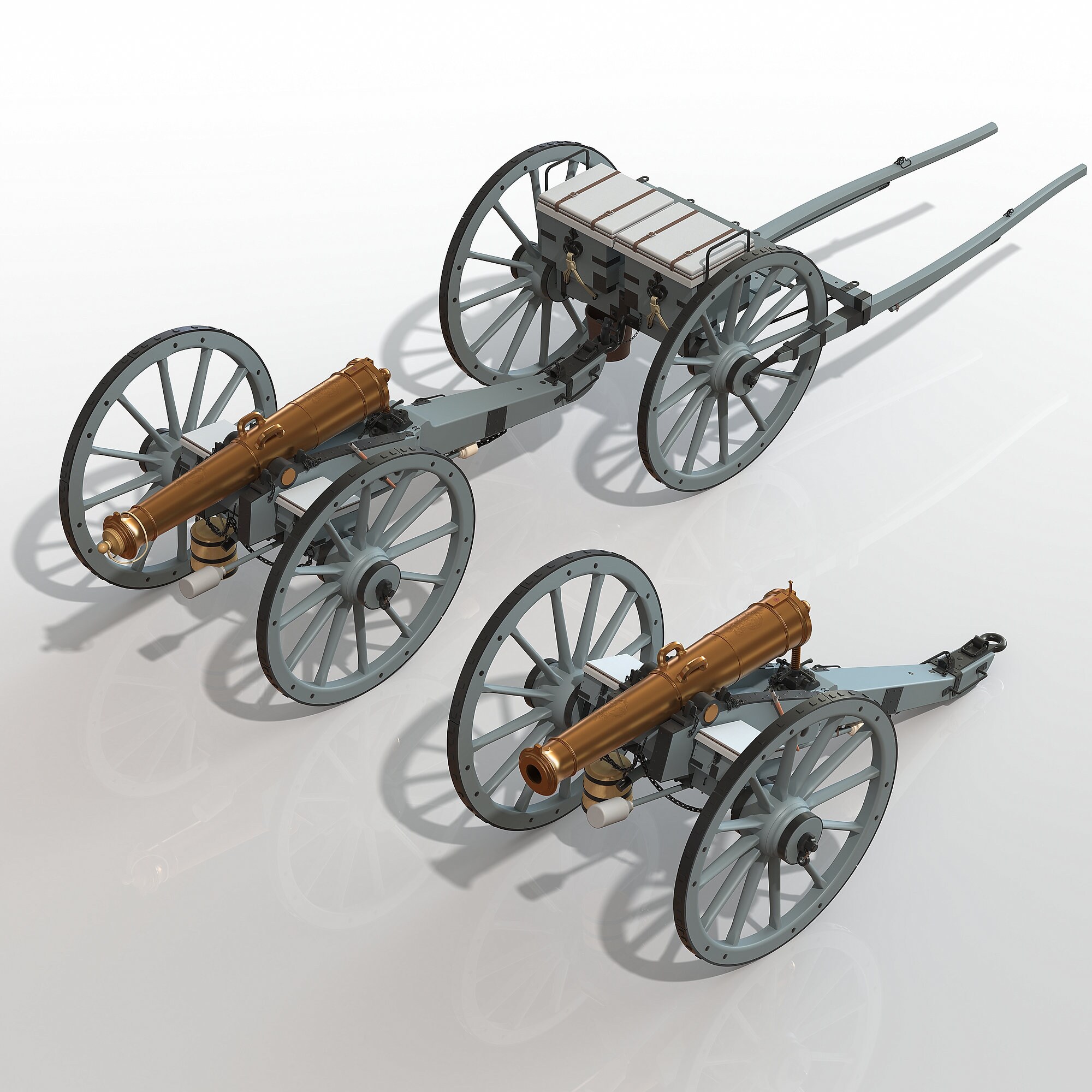 3D MODEL COMBO British Blomefield Bronze 9-pounder Gun - Etsy Australia
