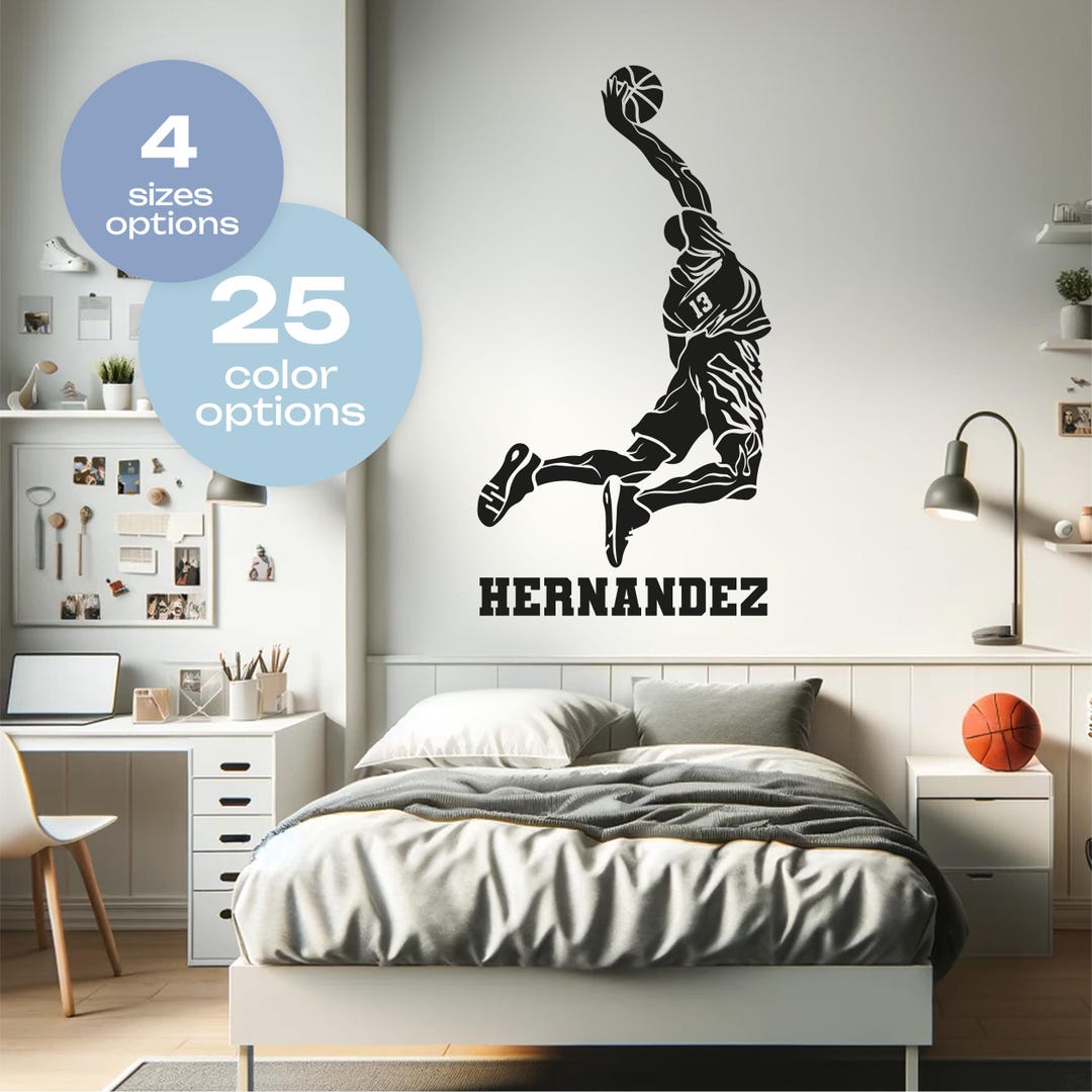 Personalized Basketball Decal - Custom Basketball Stickers - Basketball ...