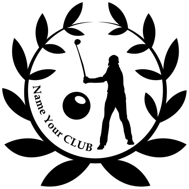 Customized Creative Golf Club Decal With Inscription - Player of Golf ...