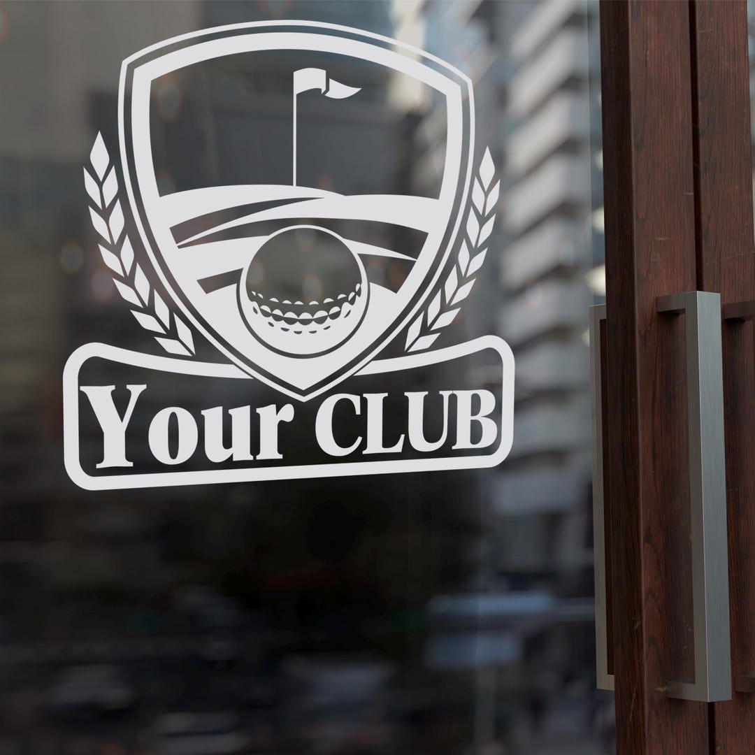Premium Custom Decal for Golf Club With Name - Inscripted Vinyl Wall ...