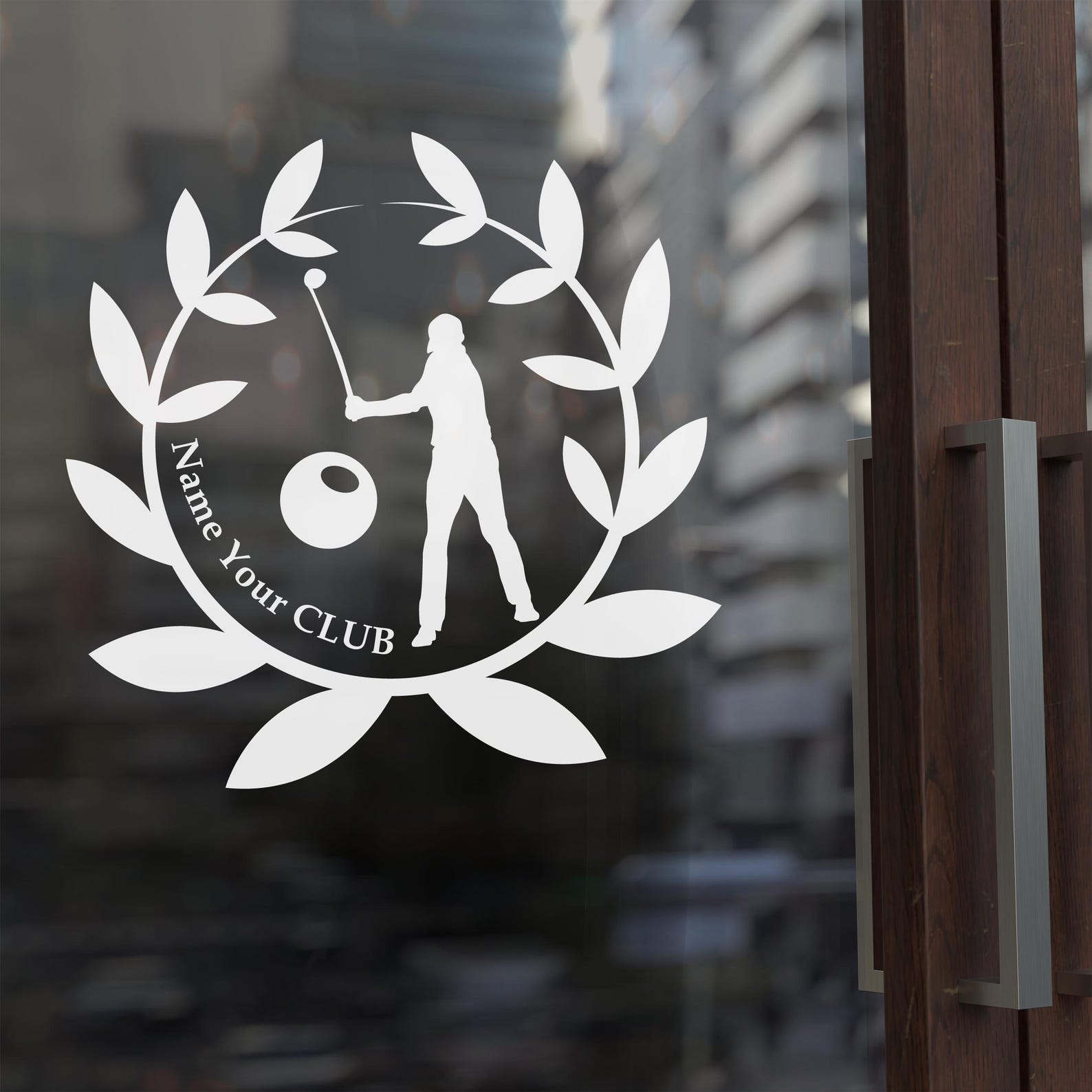 Customized Creative Golf Club Decal With Inscription - Player of Golf ...