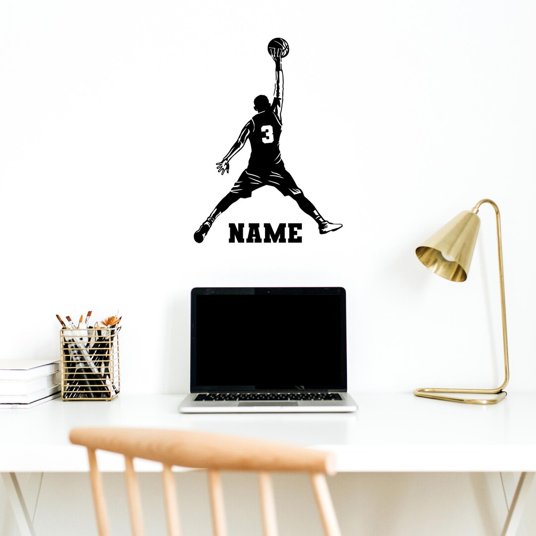 Custom Basketball Wall Decal - Basketball Room Stickers - Basketball ...