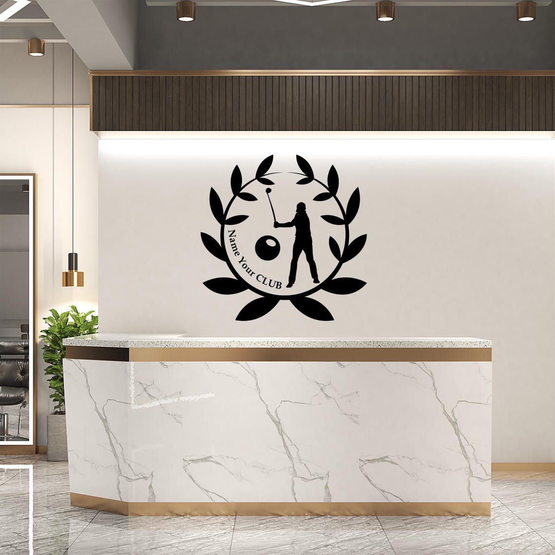 Customized Creative Golf Club Decal With Inscription - Player of Golf ...