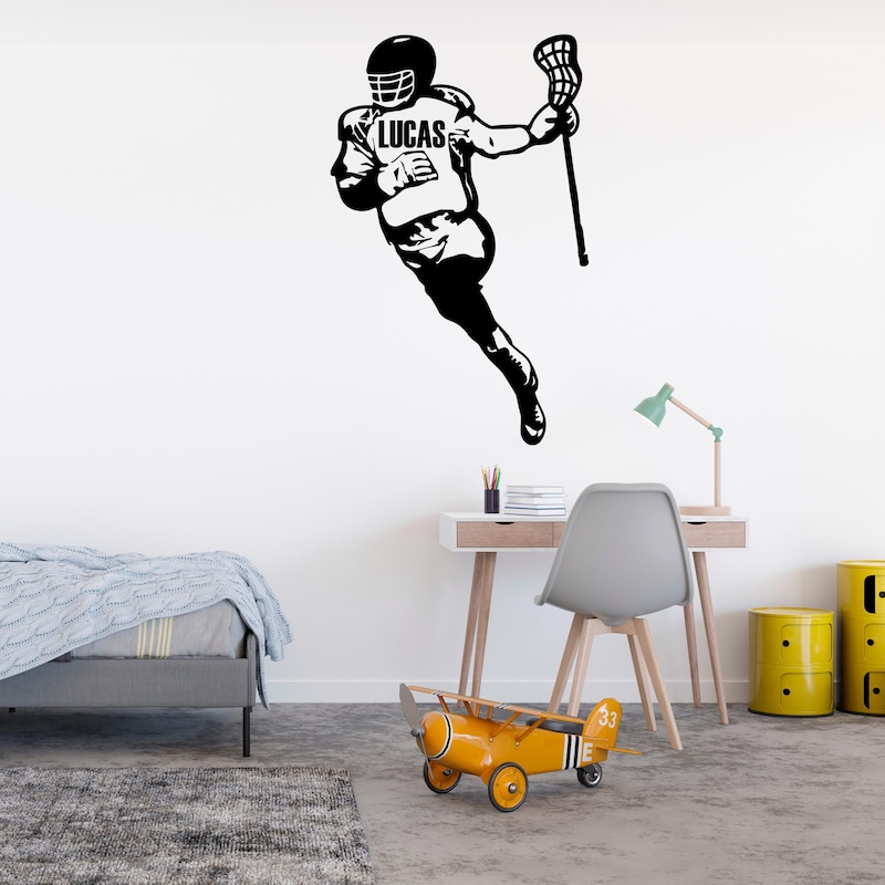 Lacrosse Wall Decal - Etsy
