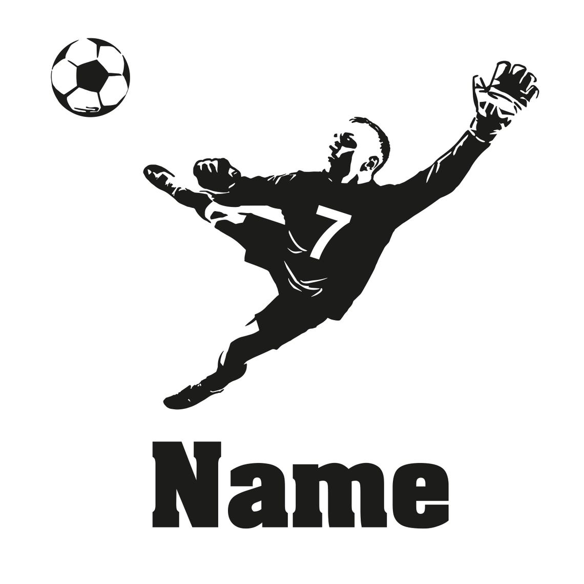 Soccer Wall Decor With Goalkeeper Catching a Ball - Personalized Soccer ...
