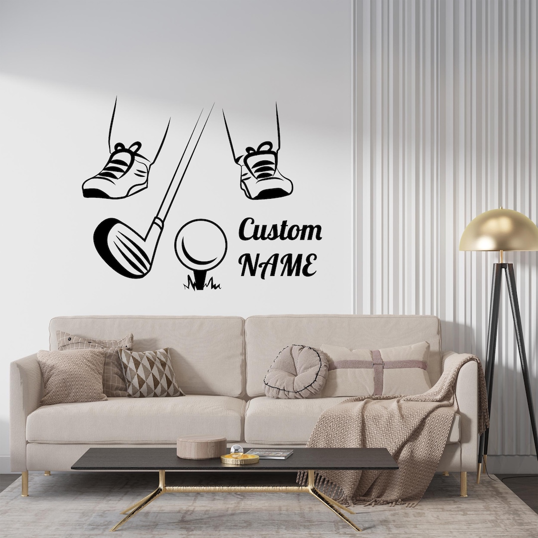 Funny Golf Stickers With Custom Sign - Golf Stickers of Golf Shoes and ...