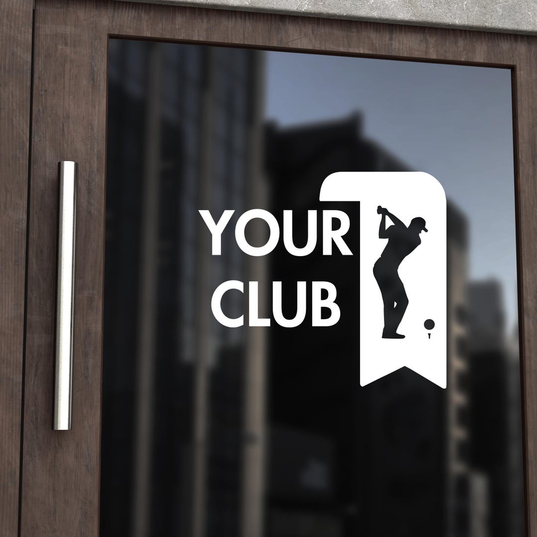 Golf Player Figure Signed Custom Decal Personalized Decals for Golf ...