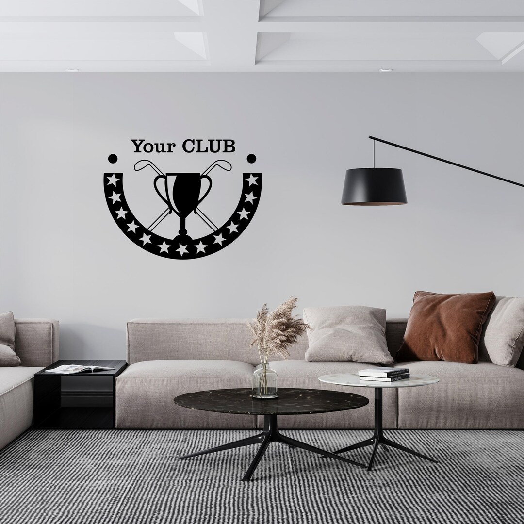 Golf Club Decal Picture of Trophy With Individual Sign - Personalized ...