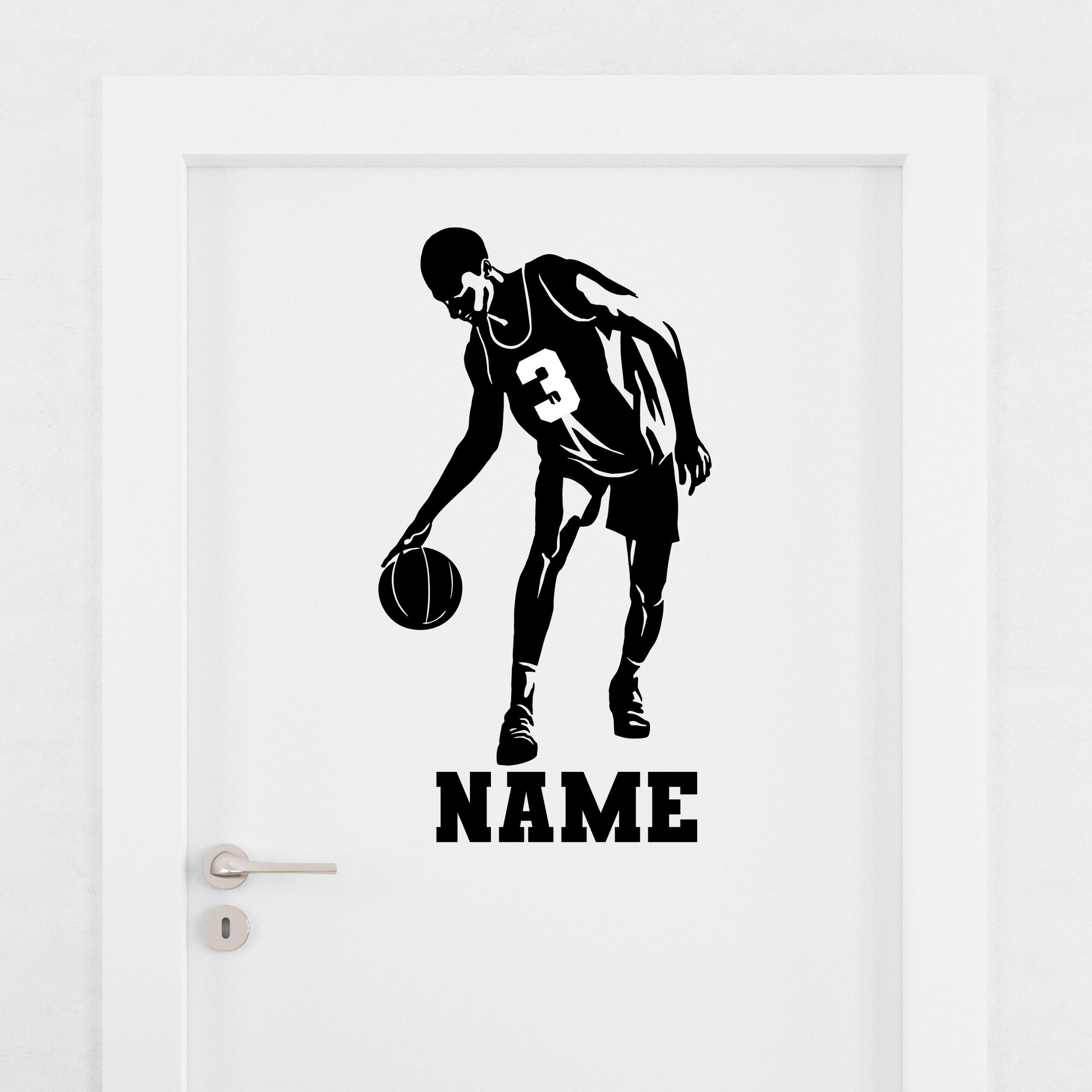 Basketball Player Stickers - Personalized Basketball Wall Decal ...