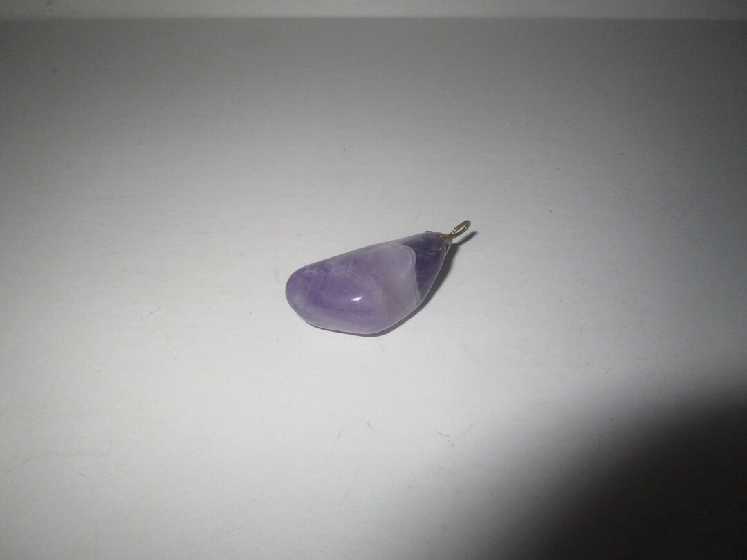 Beautiful Large Real Amethyst Stone Necklace Pendant - Etsy