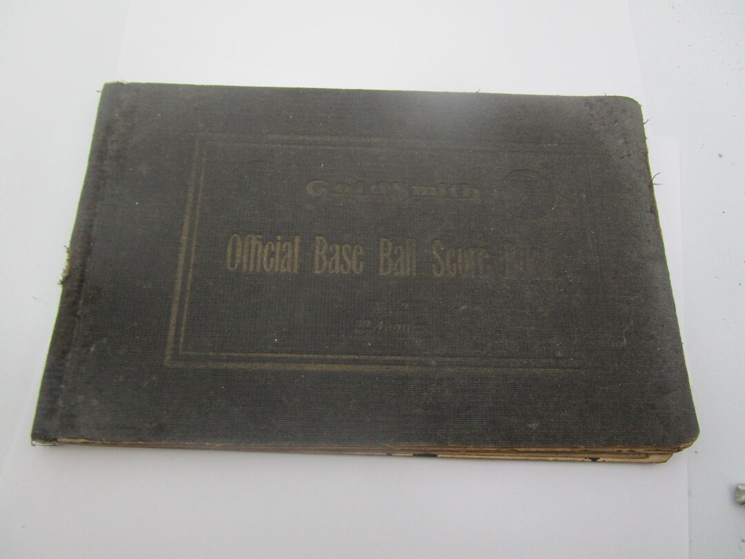 1920's Antique Goldsmith's Official Base Ball Score Book With Game ...