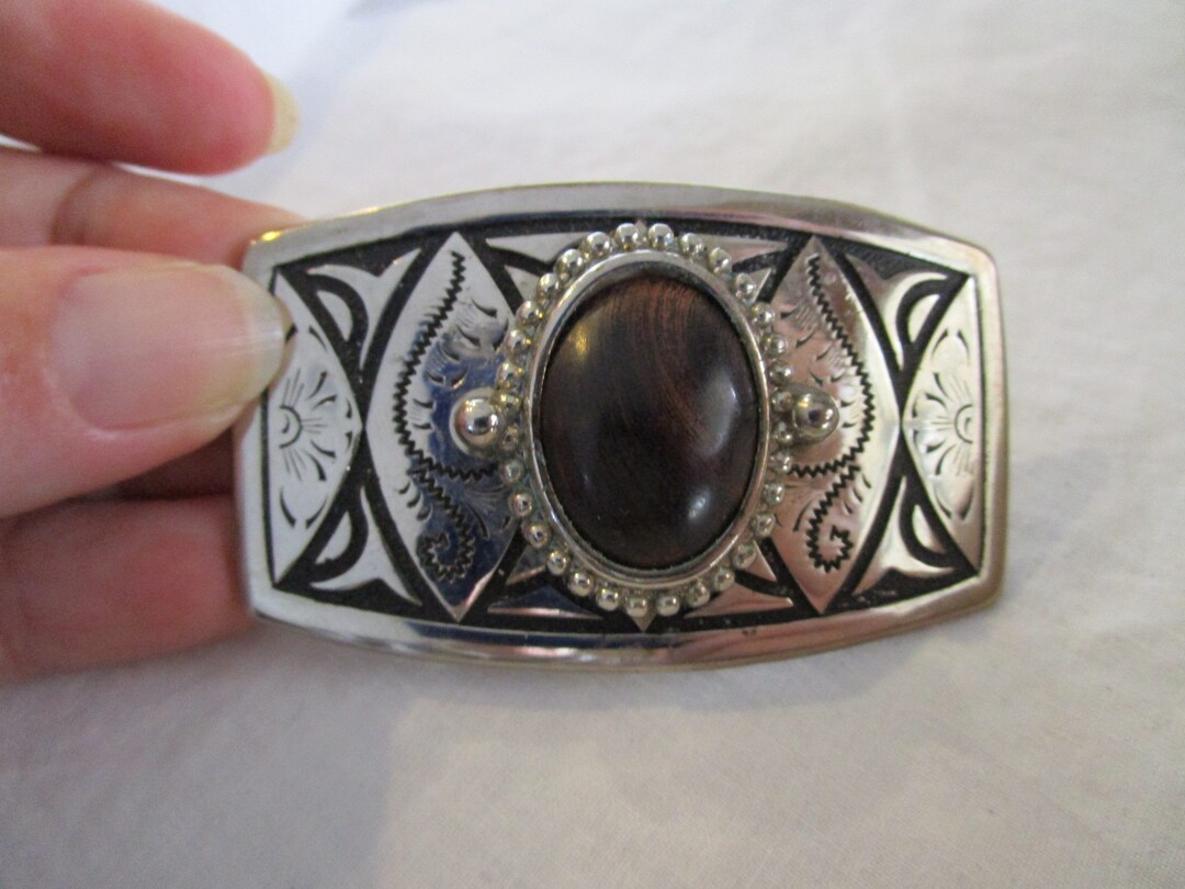 Vintage Silver Tone Western Style Ladies Belt Buckle - Etsy