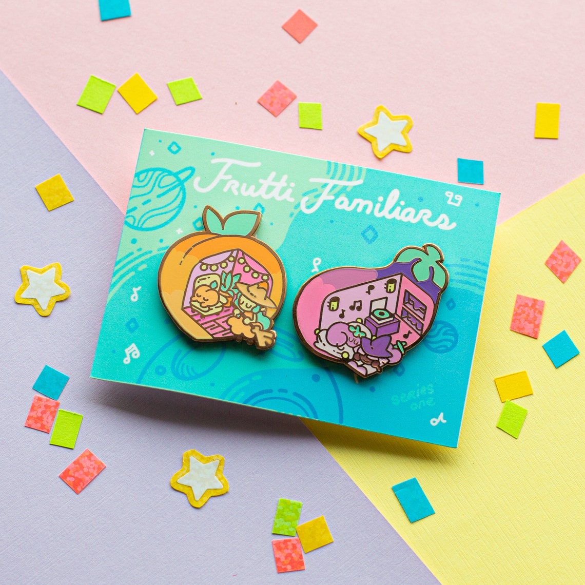 Peach Enamel Pin Rose Gold Enamel Pin Fun Enamel Pin - Etsy