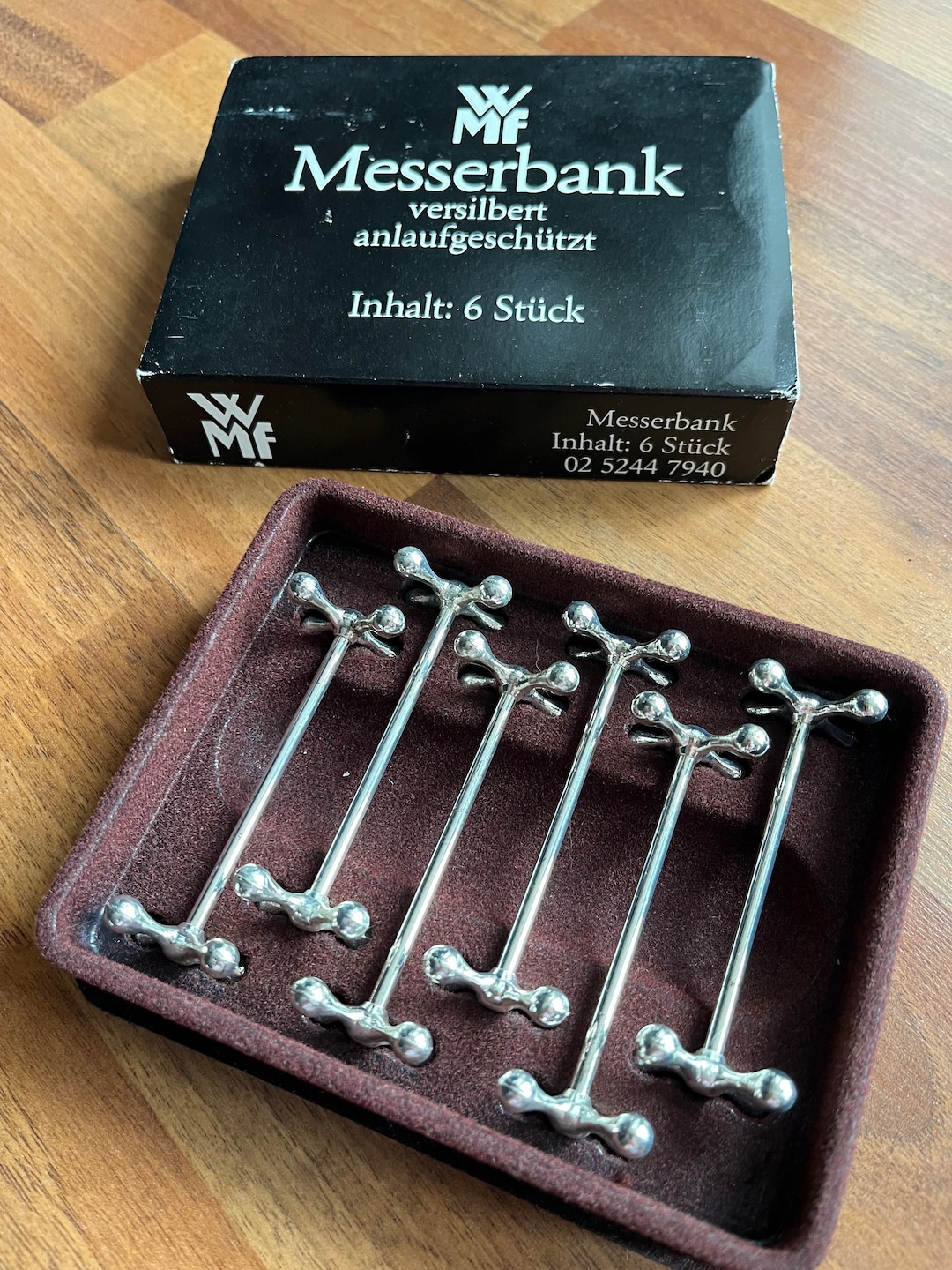 Vintage WMF 12-pc Silverplate Knife Rest Set - Etsy