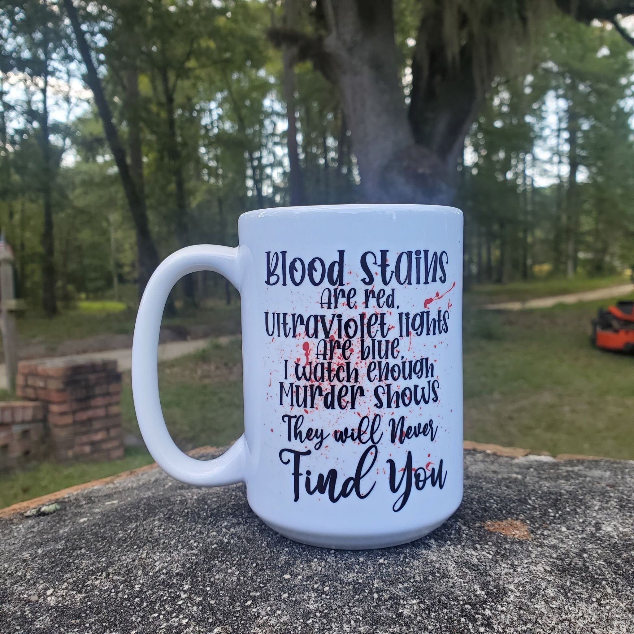 Personalized Blood Stains Are Red Ultraviolet Lights Are - Etsy
