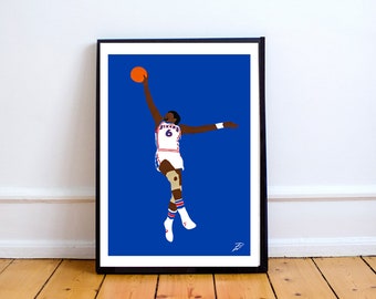 Dr J Poster - Etsy