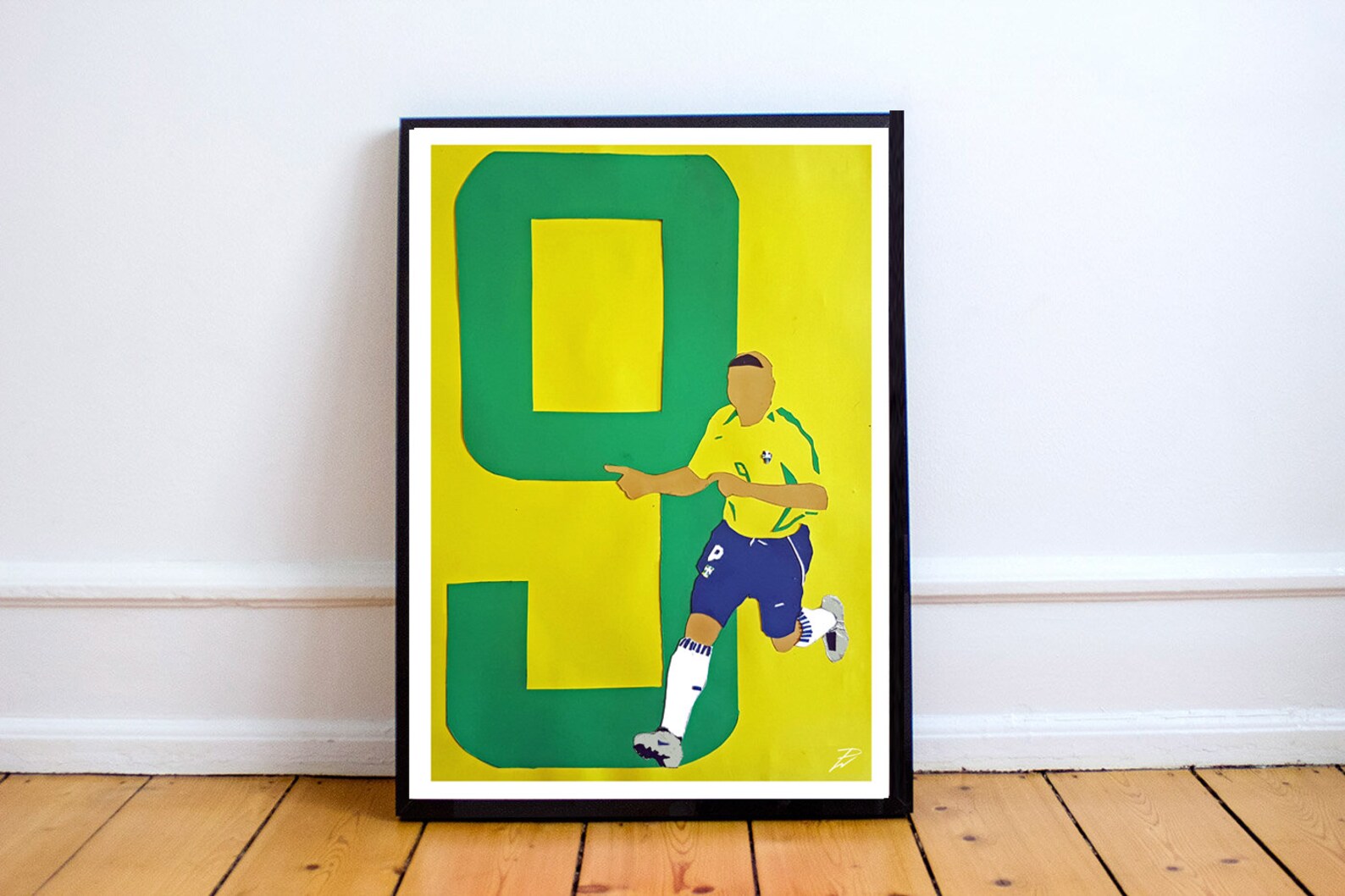 Ronaldo R9 Poster Print. A4/A3 Ronaldo R9 Football Brazil - Etsy