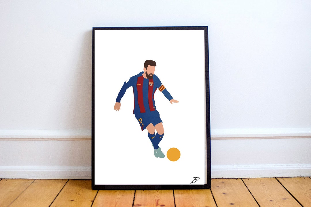 Lionel Messi Poster Print. A4/A3, Messi, Lionel Messi, Barca, Barcelona ...