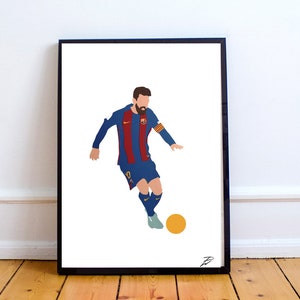 Lionel Messi Poster Print. A4/A3 Messi Lionel Messi Barca - Etsy
