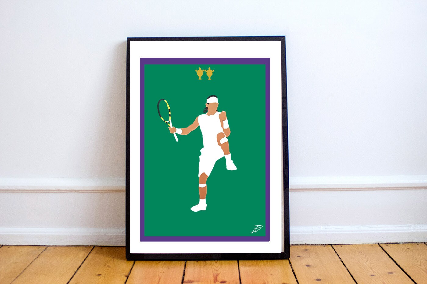 Prints Art & Collectibles Art Rafa Poster Card Rafa Nadal Wimbledon Pop ...