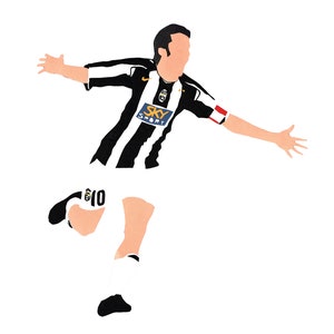 Alessandro Del Piero II Poster Print. A4/A3, Del Piero, Juve, Juventus ...