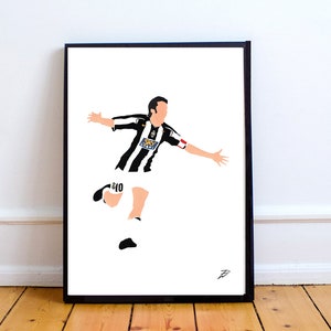 Alessandro Del Piero II Poster Print. A4/A3, Del Piero, Juve, Juventus ...