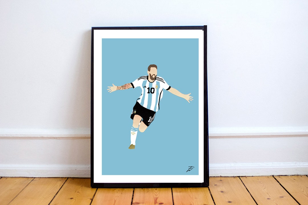 Lionel Messi Poster Print. A4/A3 Messi Lionel Messi - Etsy